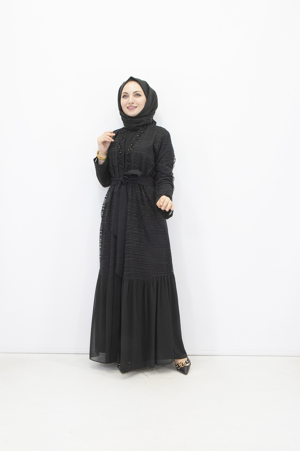 Feray Kaya 7650 Abaya Takım
